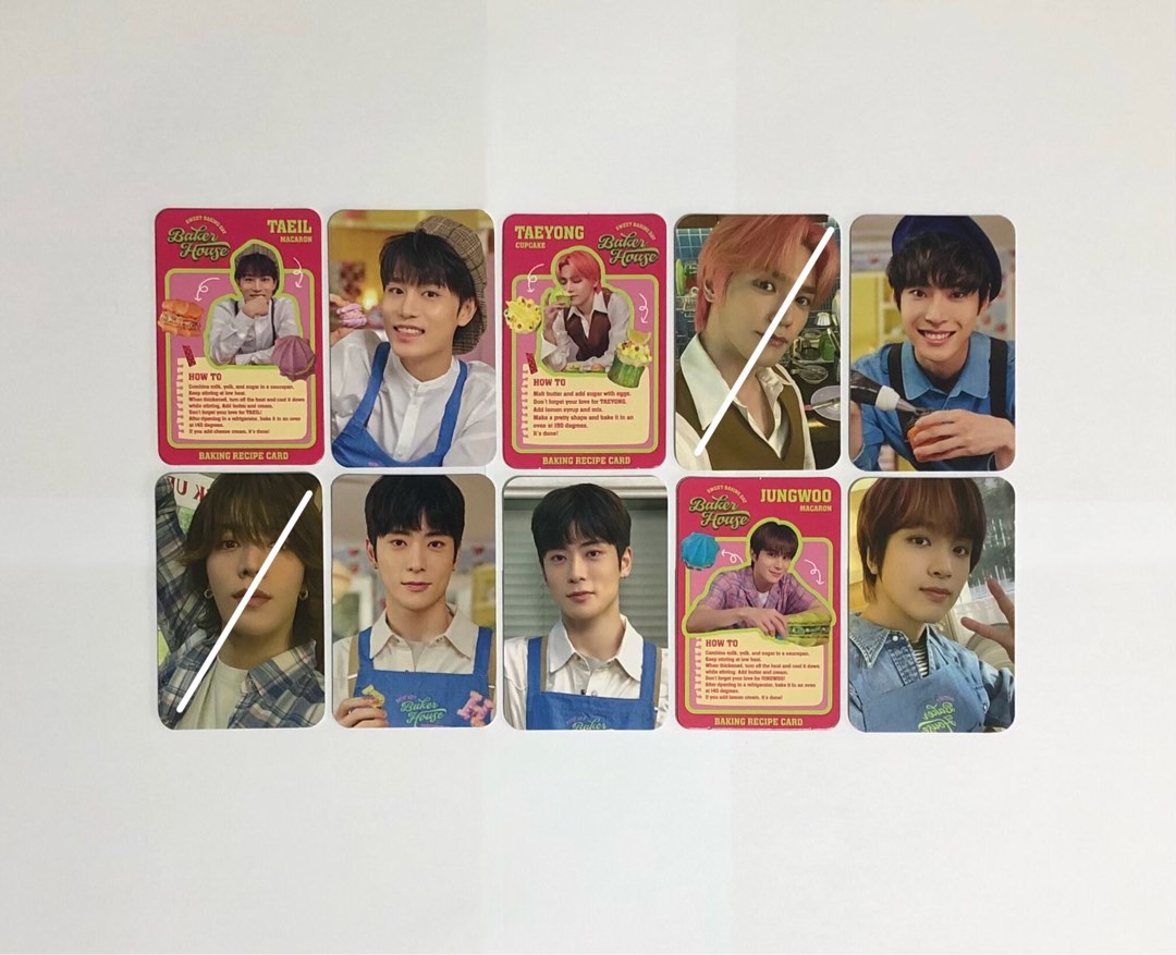 [WTS] NCT 127 Baker House Recipe Card Pack Haechan Jungwoo Jaehyun Doyoung Yuta Taeyong Taeil pc ...