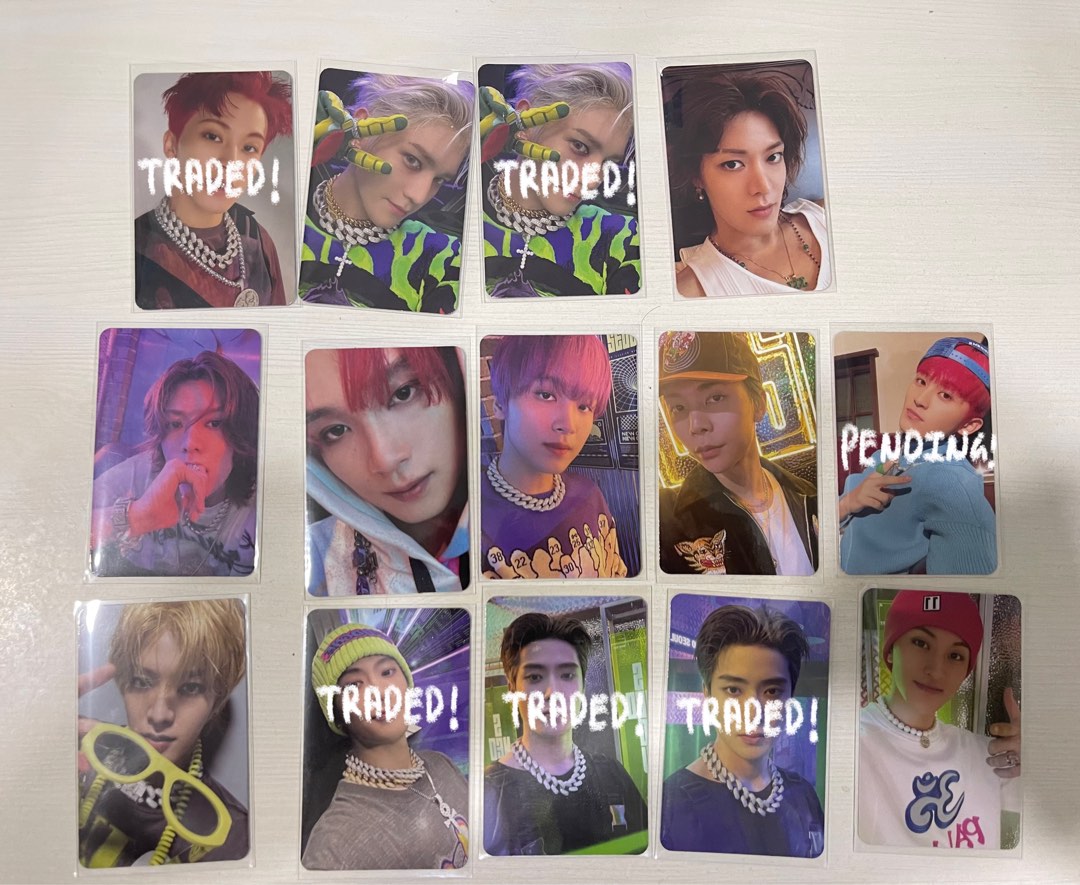 [wtt] nct 127 2 baddies faster 2baddies digipack photocards digi pcs taeyong doyoung mark yuta ...