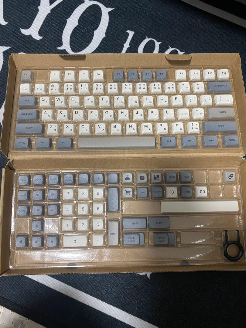 XDA Grey Off White Japanese Keycaps, Computers & Tech, Parts ...