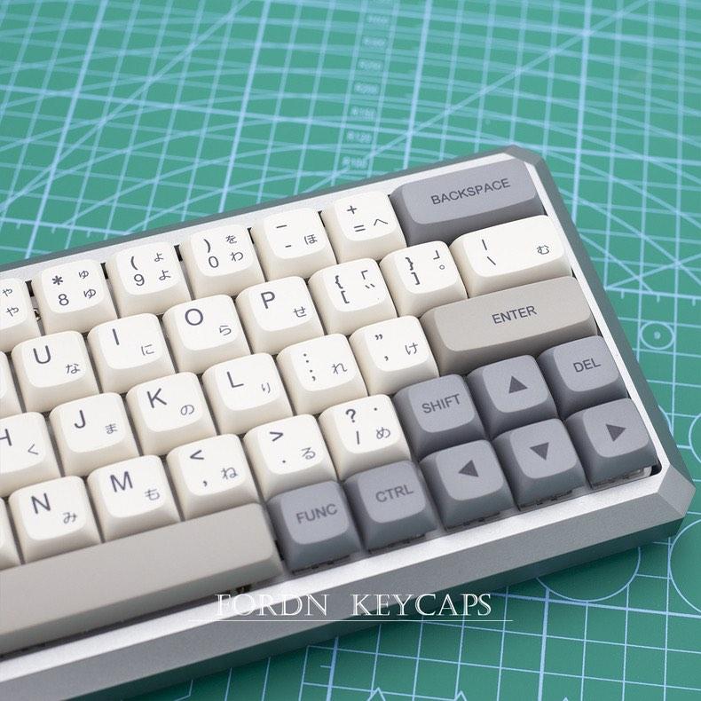 XDA Grey Off White Japanese Keycaps, Computers & Tech, Parts ...