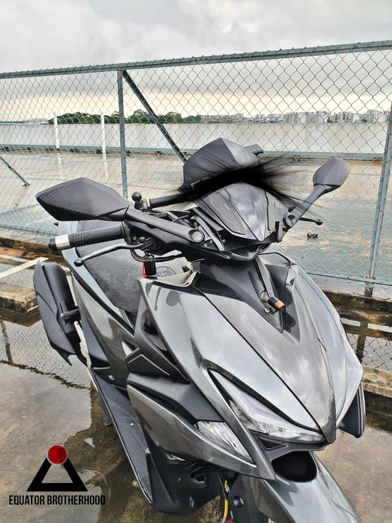 Yamaha Aerox 155 KEYLESS (Gunmetal Grey), Motorcycles, Motorcycles for ...
