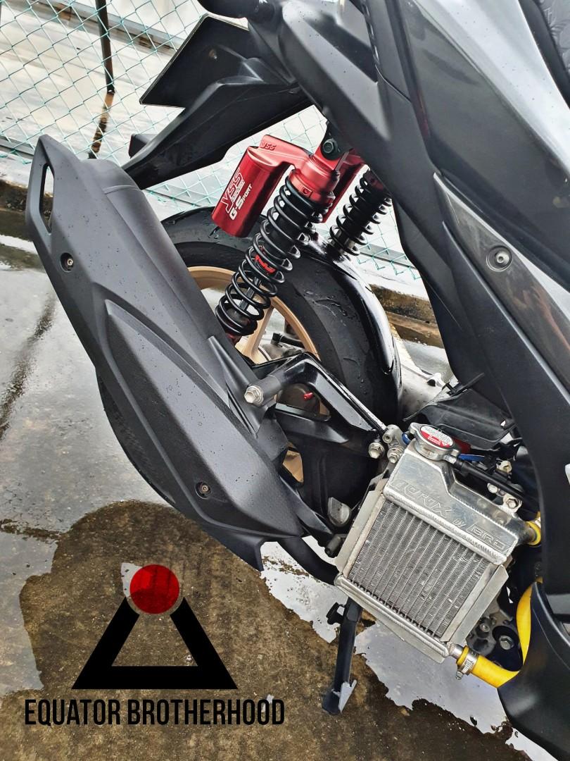 Yamaha Aerox 155 KEYLESS (Gunmetal Grey), Motorcycles, Motorcycles for ...