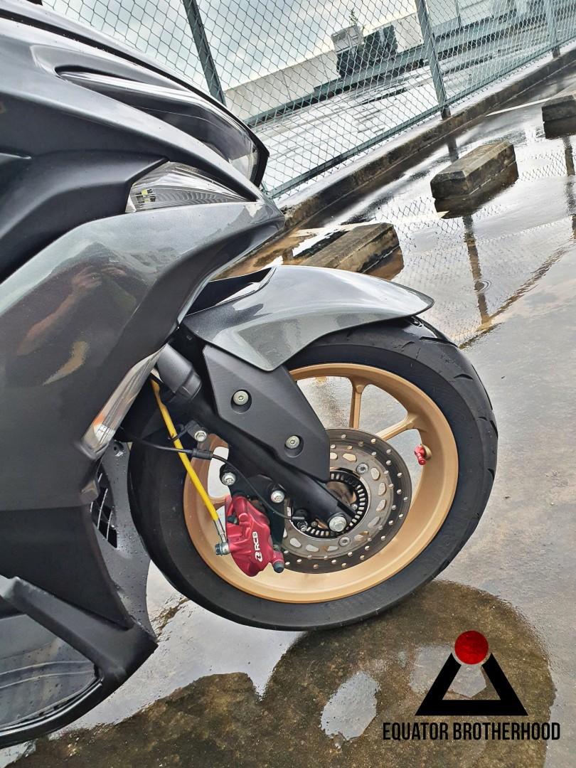 Yamaha Aerox 155 KEYLESS (Gunmetal Grey), Motorcycles, Motorcycles for ...