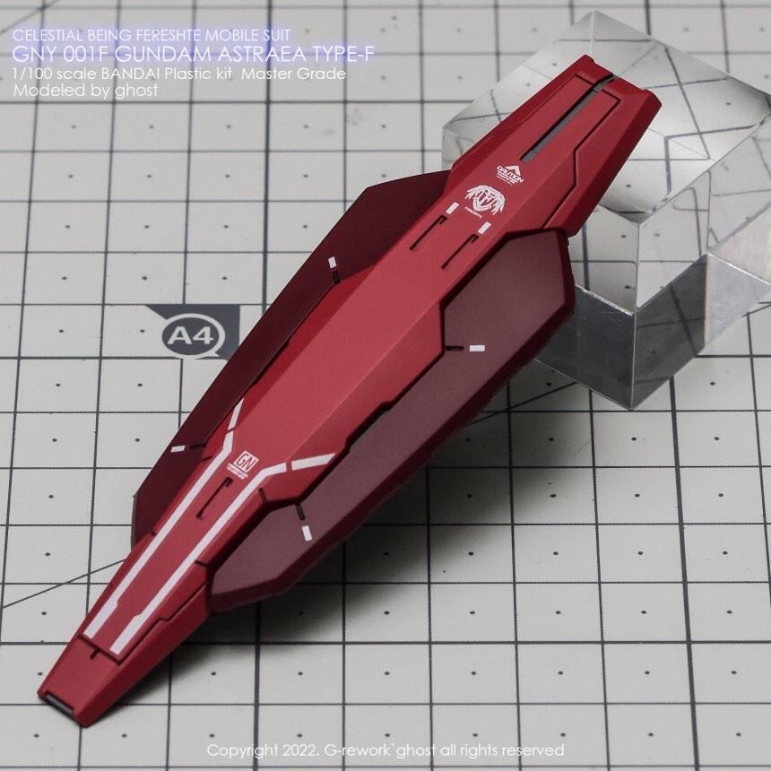 [Yan] MG Astraea Type F Gundam (G Rework Ver.) Ghost Custom Fluorescent ...
