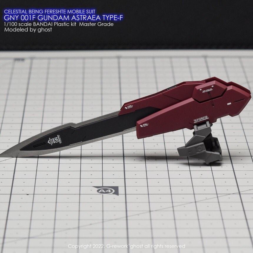 [Yan] MG Astraea Type F Gundam (G Rework Ver.) Ghost Custom Fluorescent ...