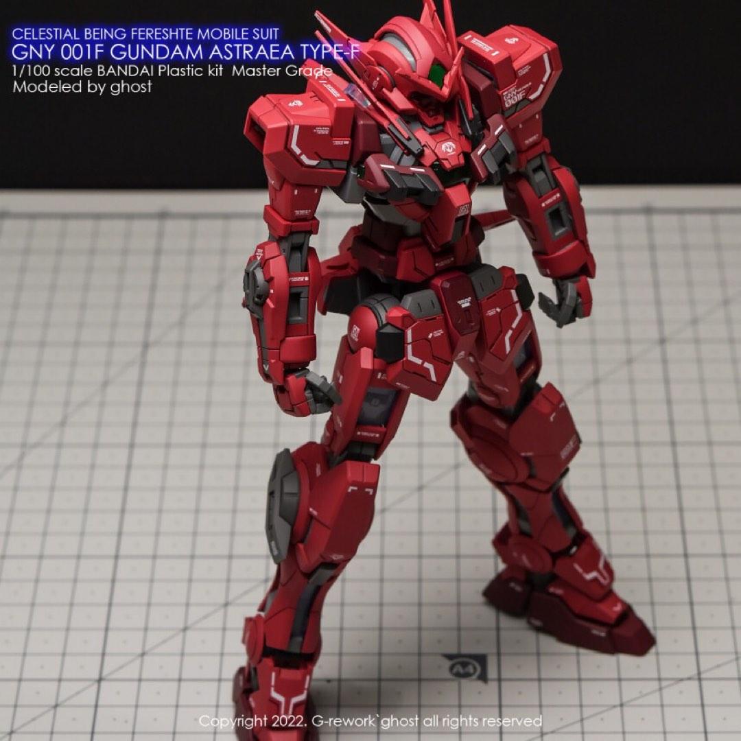 [Yan] MG Astraea Type F Gundam (G Rework Ver.) Ghost Custom Fluorescent ...