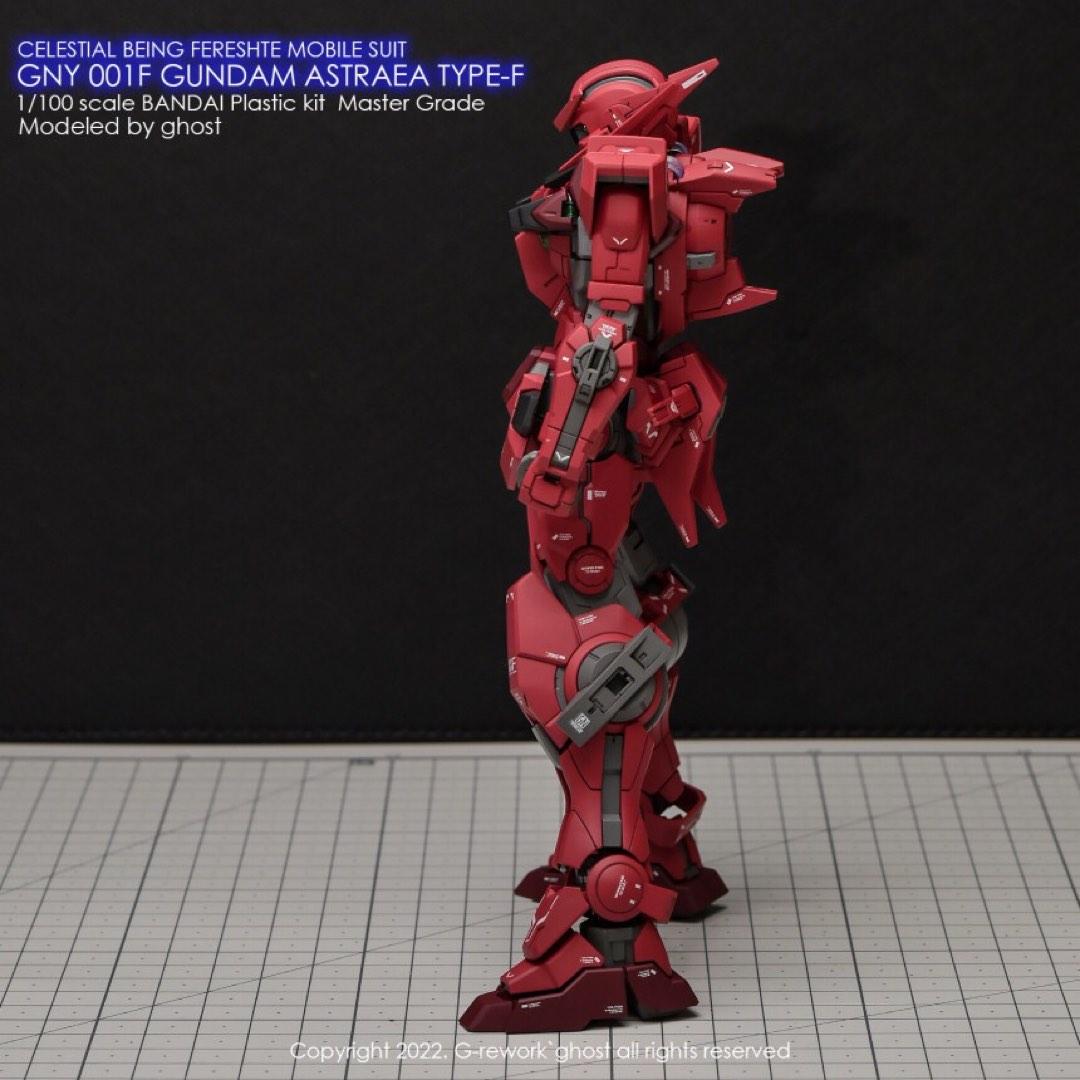 [Yan] MG Astraea Type F Gundam (G Rework Ver.) Ghost Custom Fluorescent ...