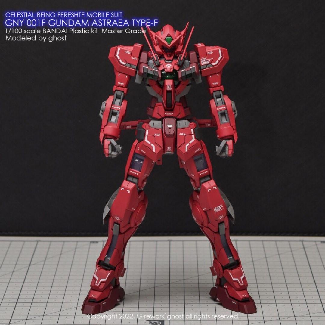 [Yan] MG Astraea Type F Gundam (G Rework Ver.) Ghost Custom Fluorescent ...
