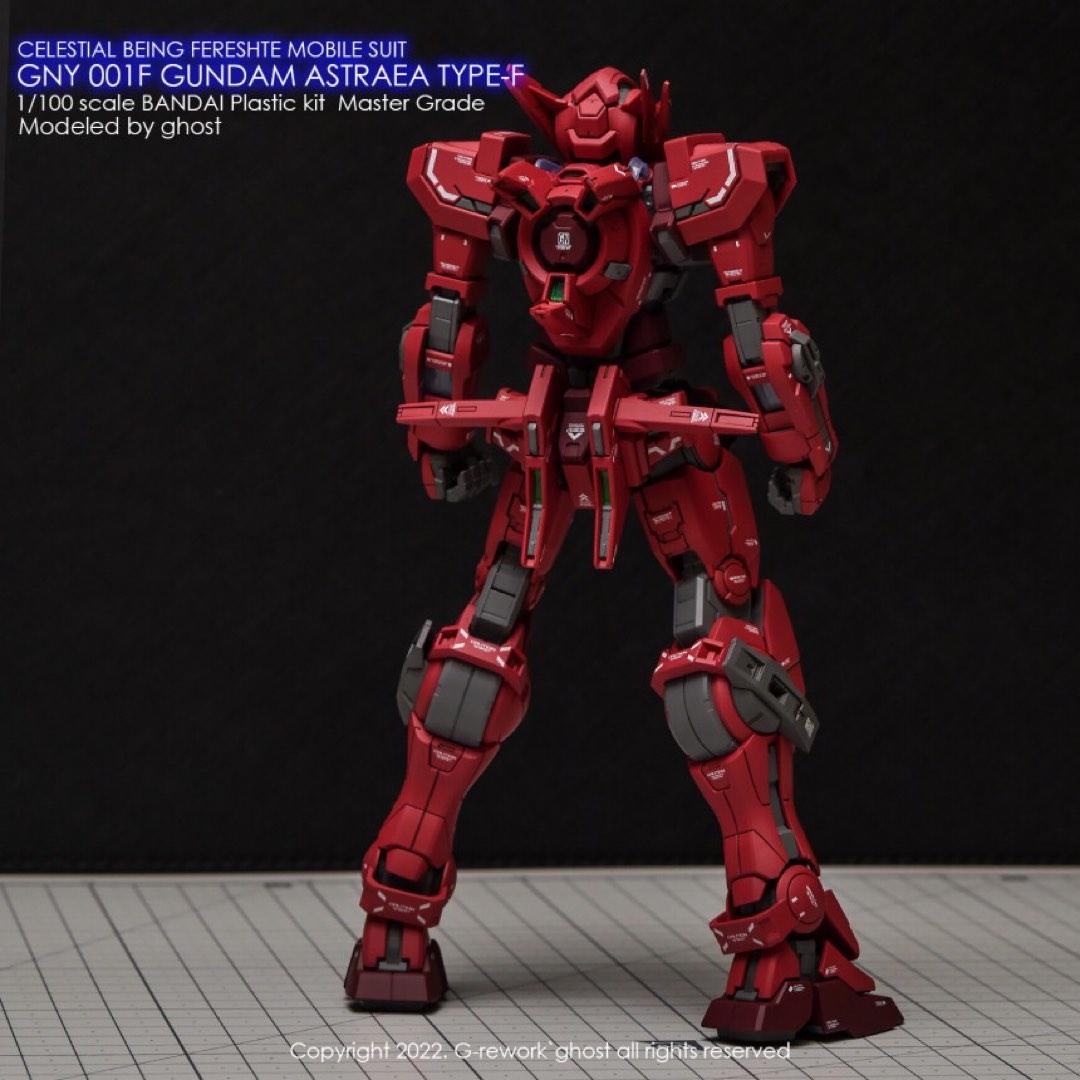 [Yan] MG Astraea Type F Gundam (G Rework Ver.) Ghost Custom Fluorescent ...