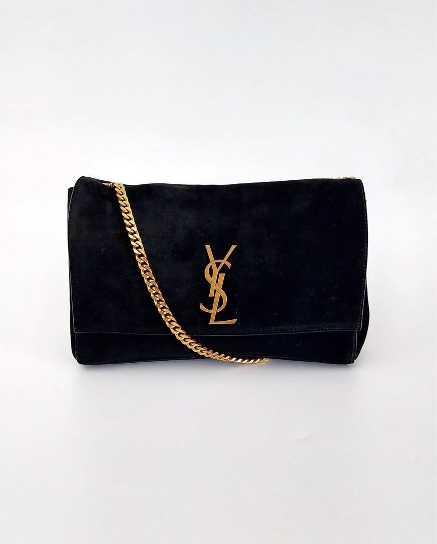 YSL original kate reversible suede and leather medium, Women's Fashion ...
