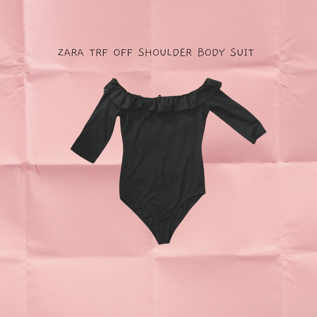 Zara TRF Black Body Suit, Women's Fashion, Tops, Others Tops on Carousell