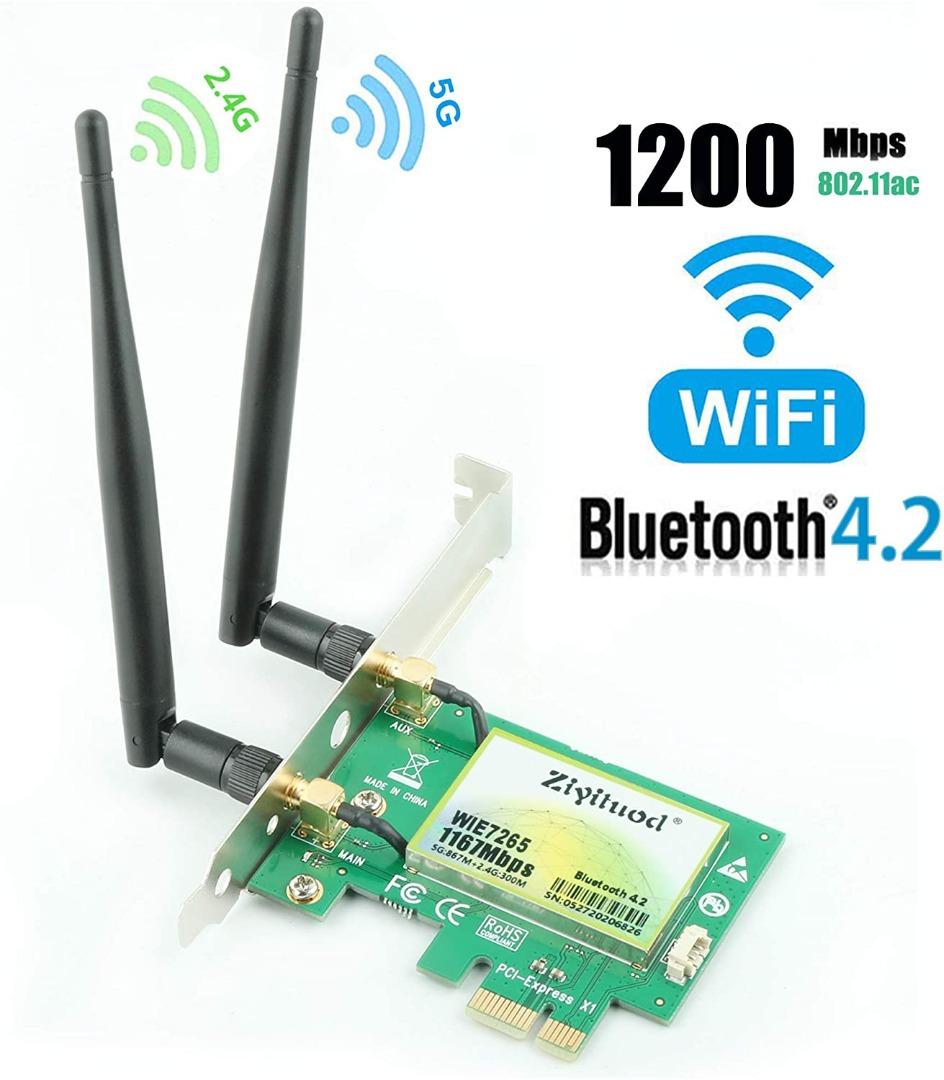 Ziyituod 3000Mbps WiFi 6 Bluetooth5.1 PCIe WiFi Card | Up to 2402Mbps ...