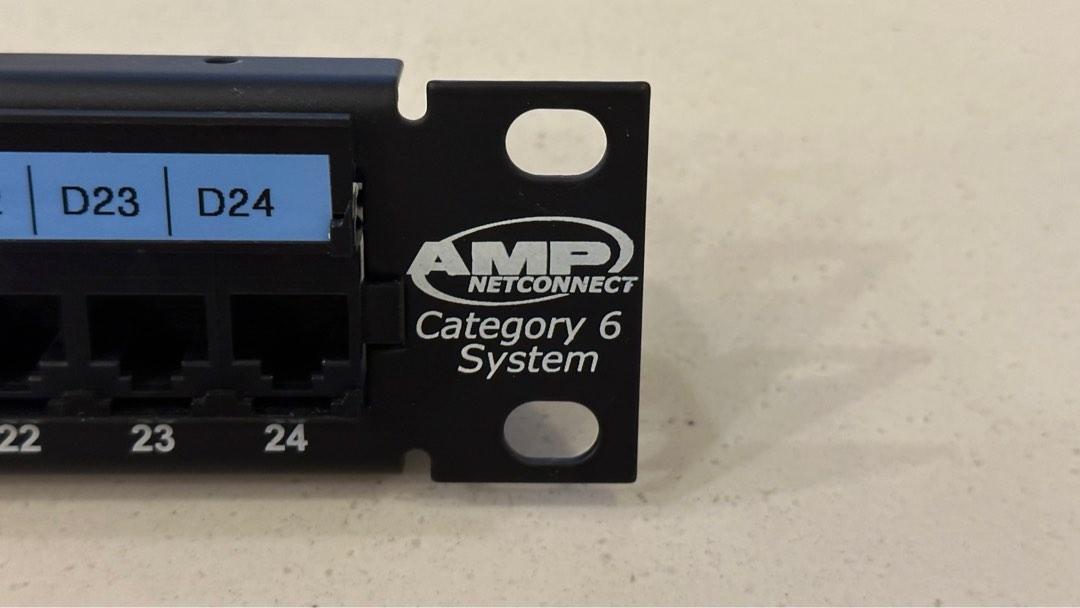 24 ports Cat 6 Patch Panel, Computers & Tech, Parts & Accessories ...