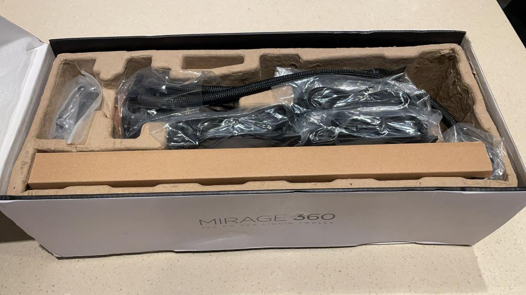 3301) Tecware MIRAGE RGB 360mm AIO CPU Liquid Cooler with OMNI ARGB PWM ...