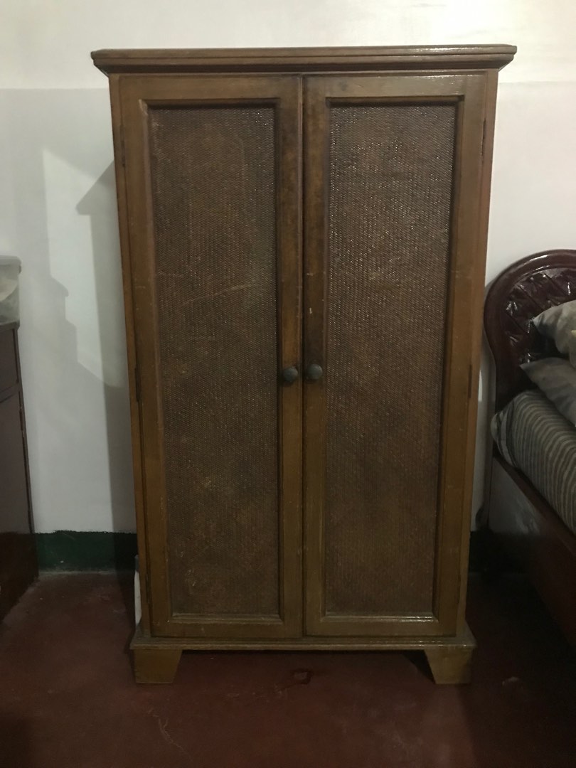 4ft Antique Mahogany Filipino Cabinet, Furniture & Home Living ...