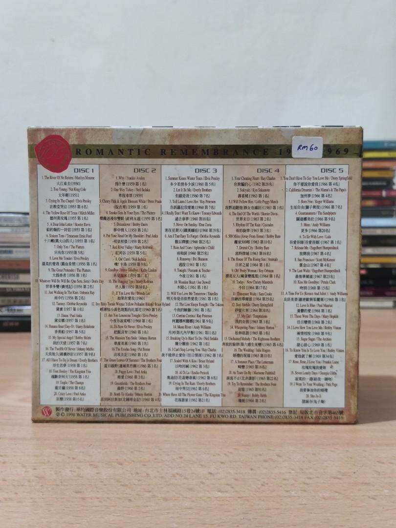 (5CD) 100 Love Oldies Songs Romantic Remembrance 1950-1969, Hobbies & Toys, Music & Media, CDs ...