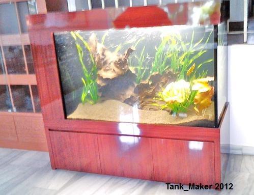 5ft Aquarium Tank c/w Low Profile Cabinet (Plug & Play 5x2x2.5ft c/w ...