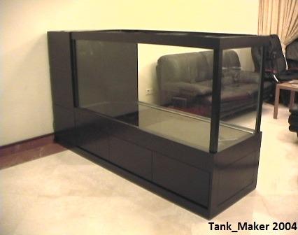 6ft Fish Tank with Low Profile Cabinet (Plug & Play 6x2x2.5ft c/w ...
