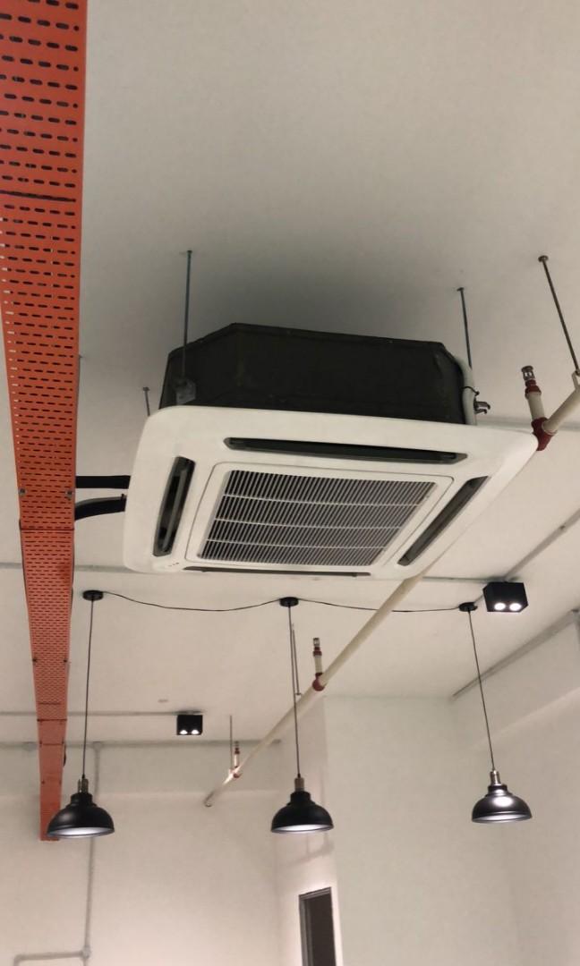 Aircond Ceiling Cassette Expose Free Installation Ready Stock, Services ...