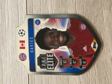 Alphonso Davies chrome shield Match attax, Everything Else on Carousell