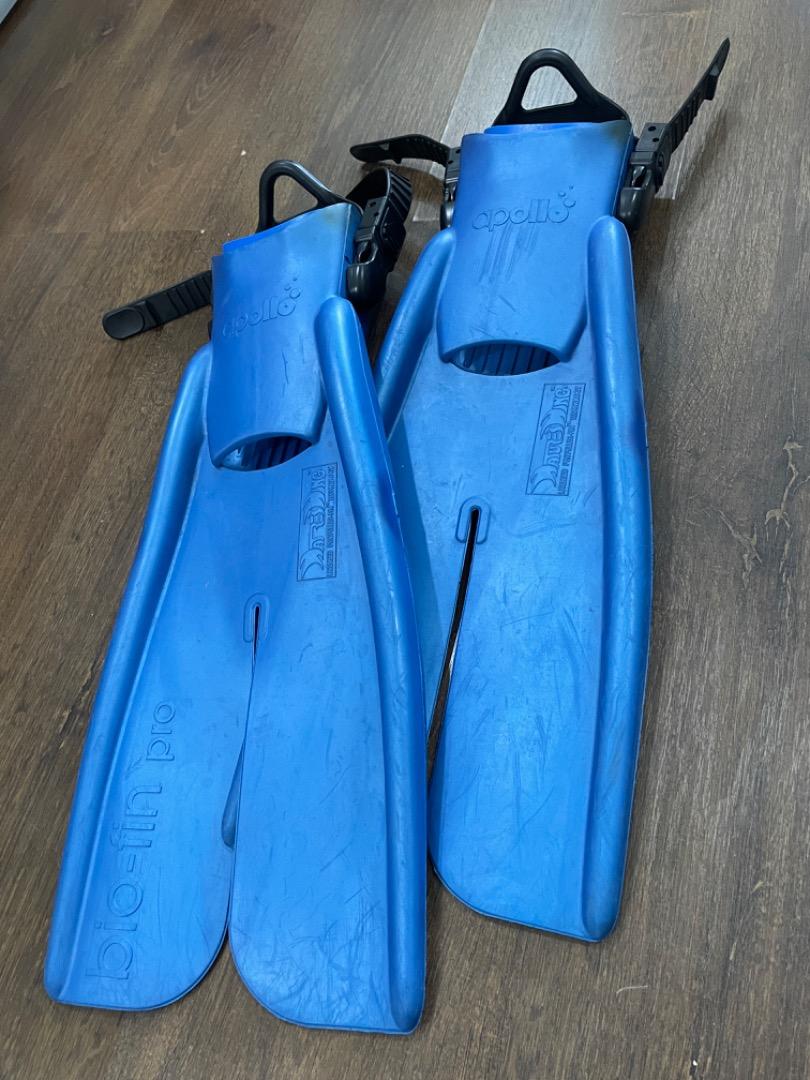 Apollo Bio-Fin Pro Open Heel Scuba Split Fins, Sports Equipment, Sports ...