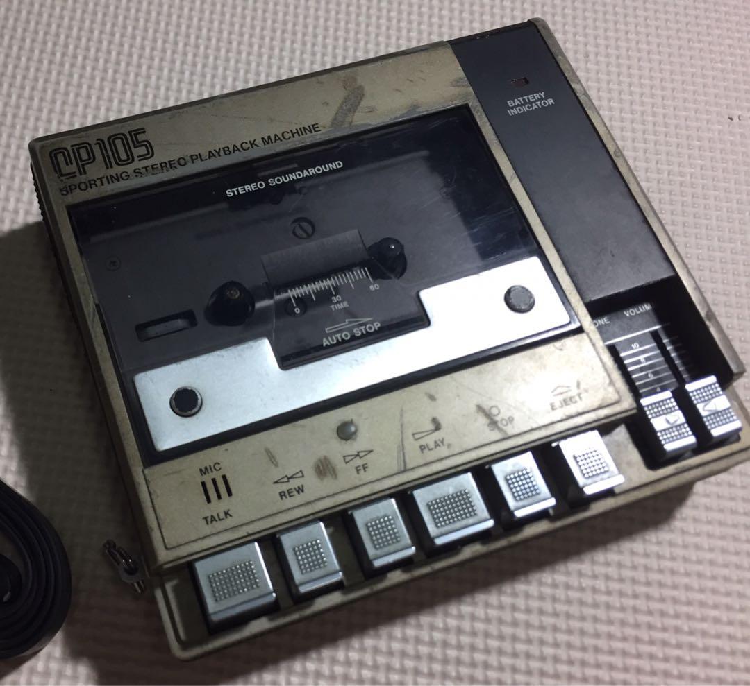 ATC -CP 109 vintage portable tape player for parts only , Audio, Portable Music Players on Carousell