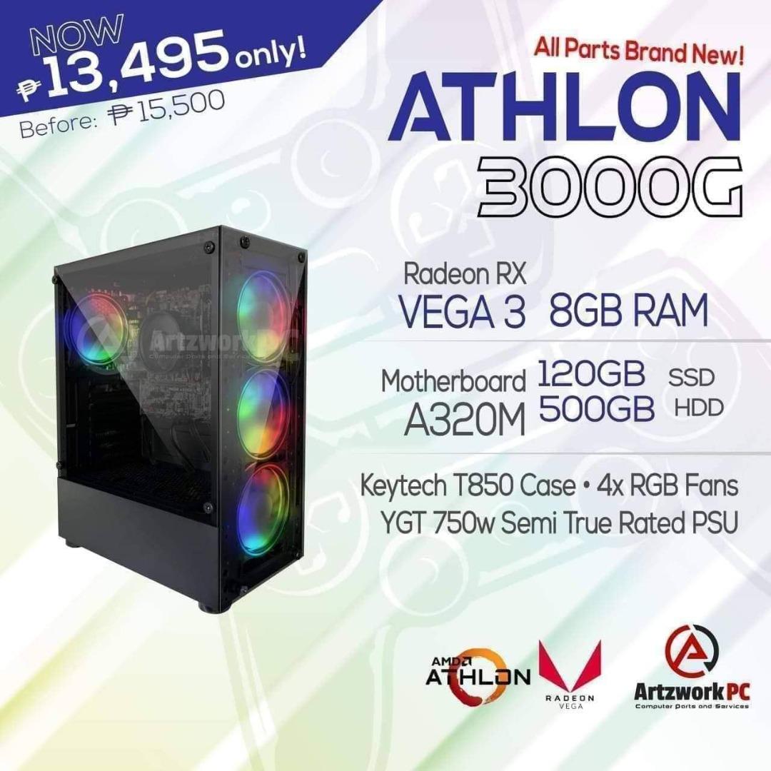 Athlon 3000g Budget & Standard System Unit, Computers & Tech, Desktops on Carousell