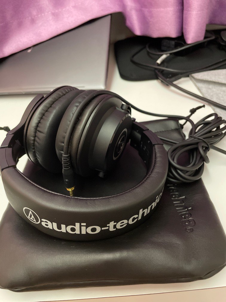 Audio technica headphone, Audio, Headphones & Headsets on Carousell