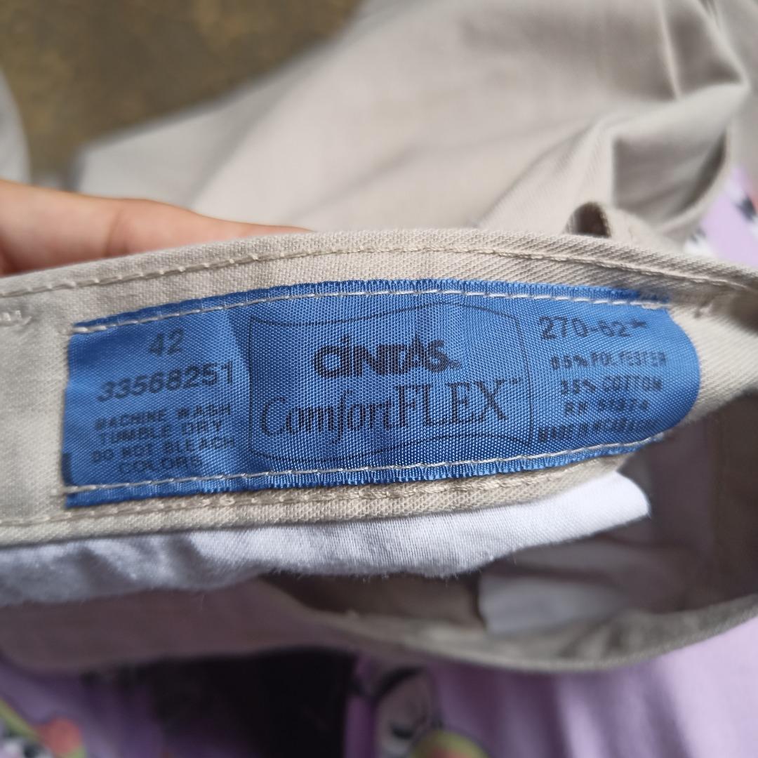 B24 CINTAS Comfort Flex Light Khaki Cargo Pants, Men's Fashion, Bottoms ...