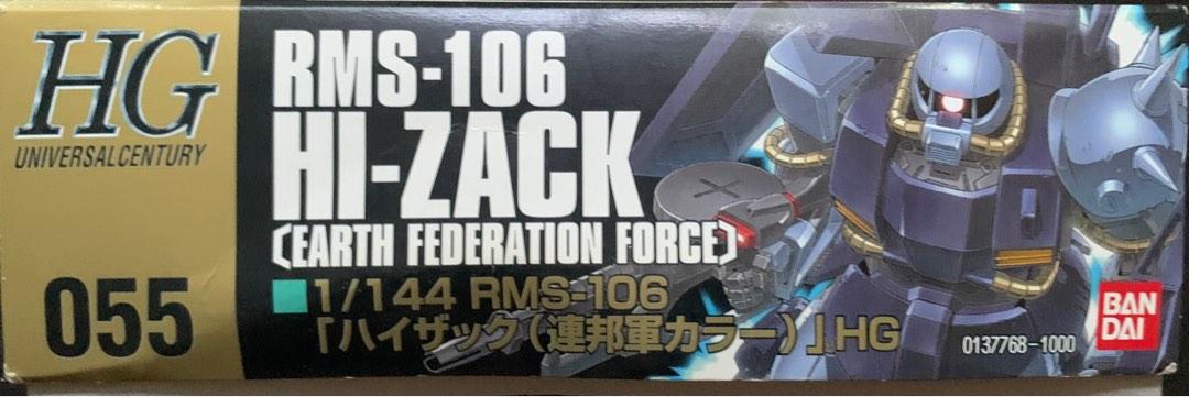 Bandai HGUC Hi-Zack RMS-106 1/144 model kit, Hobbies & Toys, Toys ...