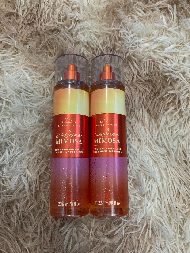 Bath and Body Works Sunshine Mimosa Fragrance Mist 236ml, Beauty ...