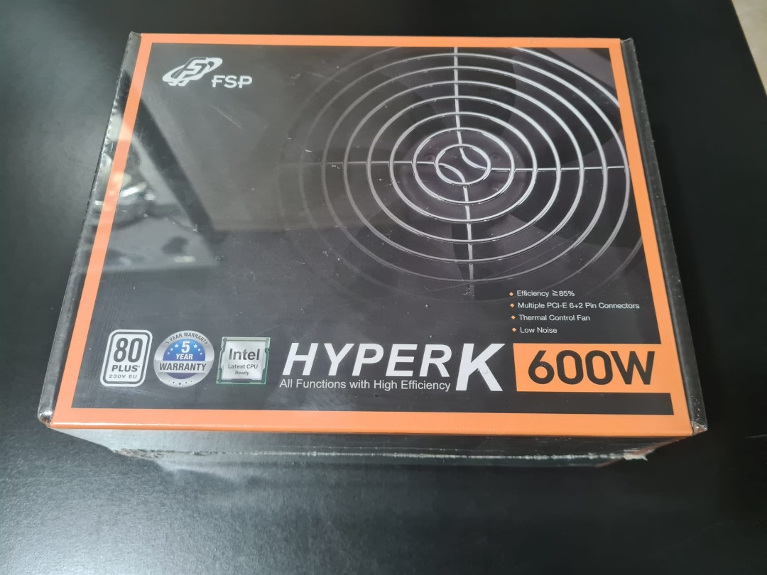 BNIB FSP Hyper K 600W PSU, power supply unit, Computers & Tech, Parts ...