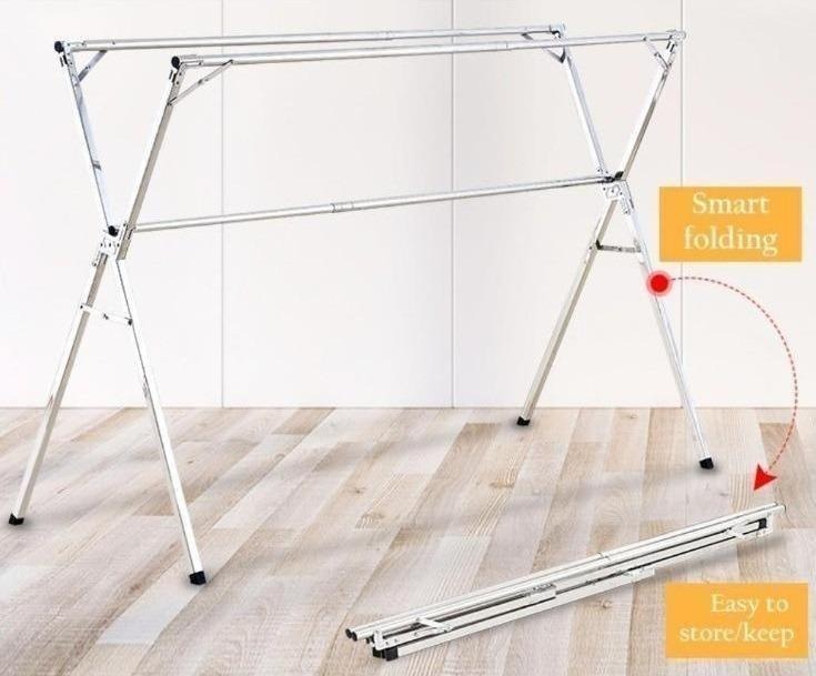 Brand New Foldable Extendable X Design Clothes Laundry Drying Rack with ...