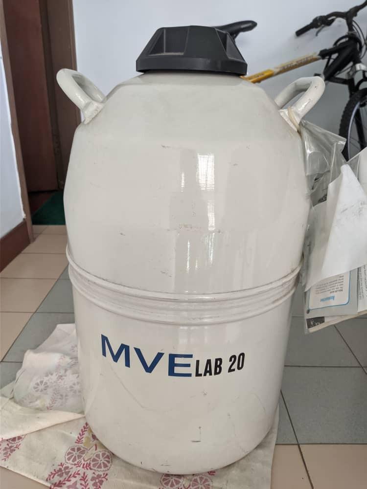 Brymill MVE LAB 20 Liquid Nitrogen Storage Tank, 20 Liter, BRY501-20, Health & Nutrition ...