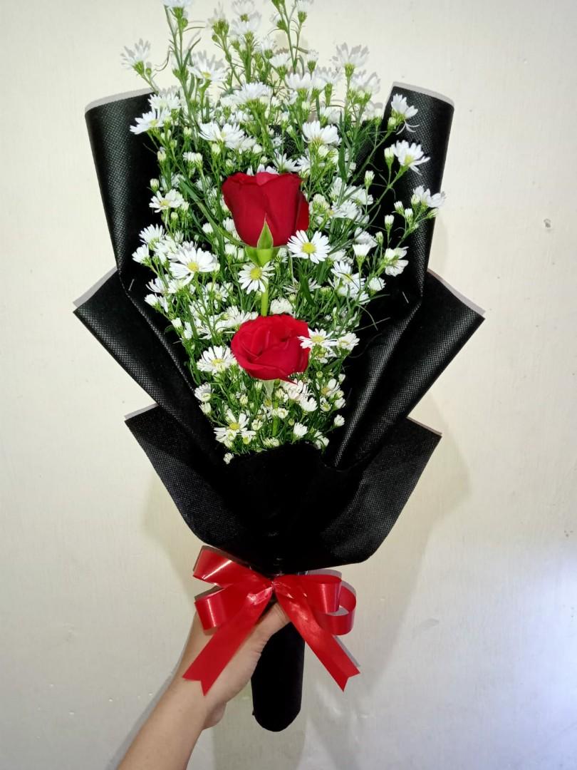 Buket bunga mawar asli segar cmhi bandung, Desain & Kerajinan Tangan ...