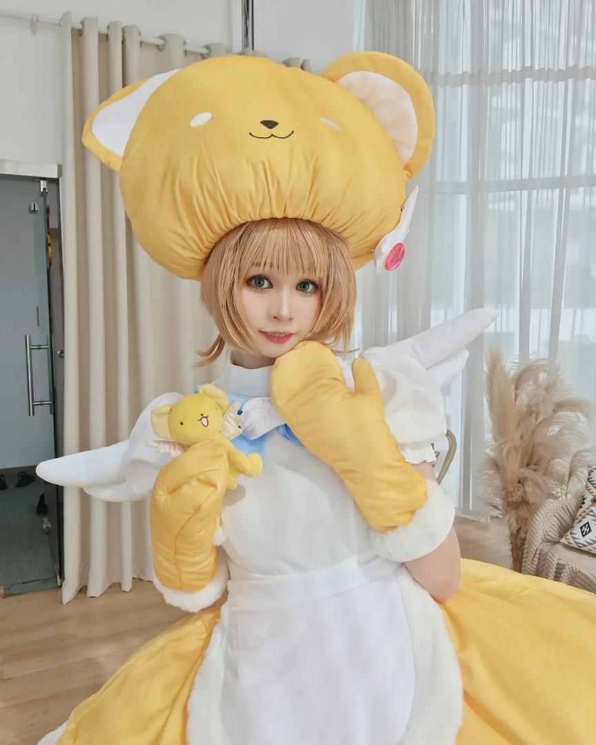 Cardcaptor card captor sakura kinomoto kero pudding version cosplay cos costume, Men's Fashion ...