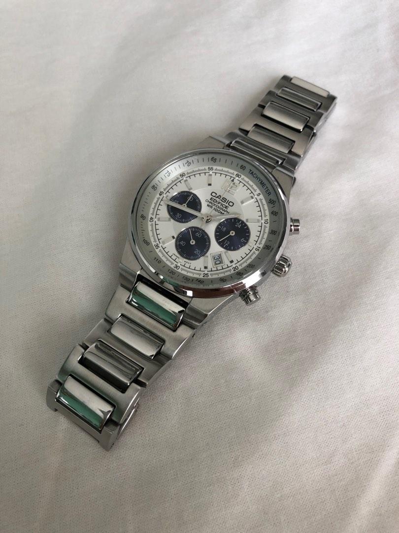 Casio Edifice Panda Dial Chronograph, Men's Fashion, Watches ...