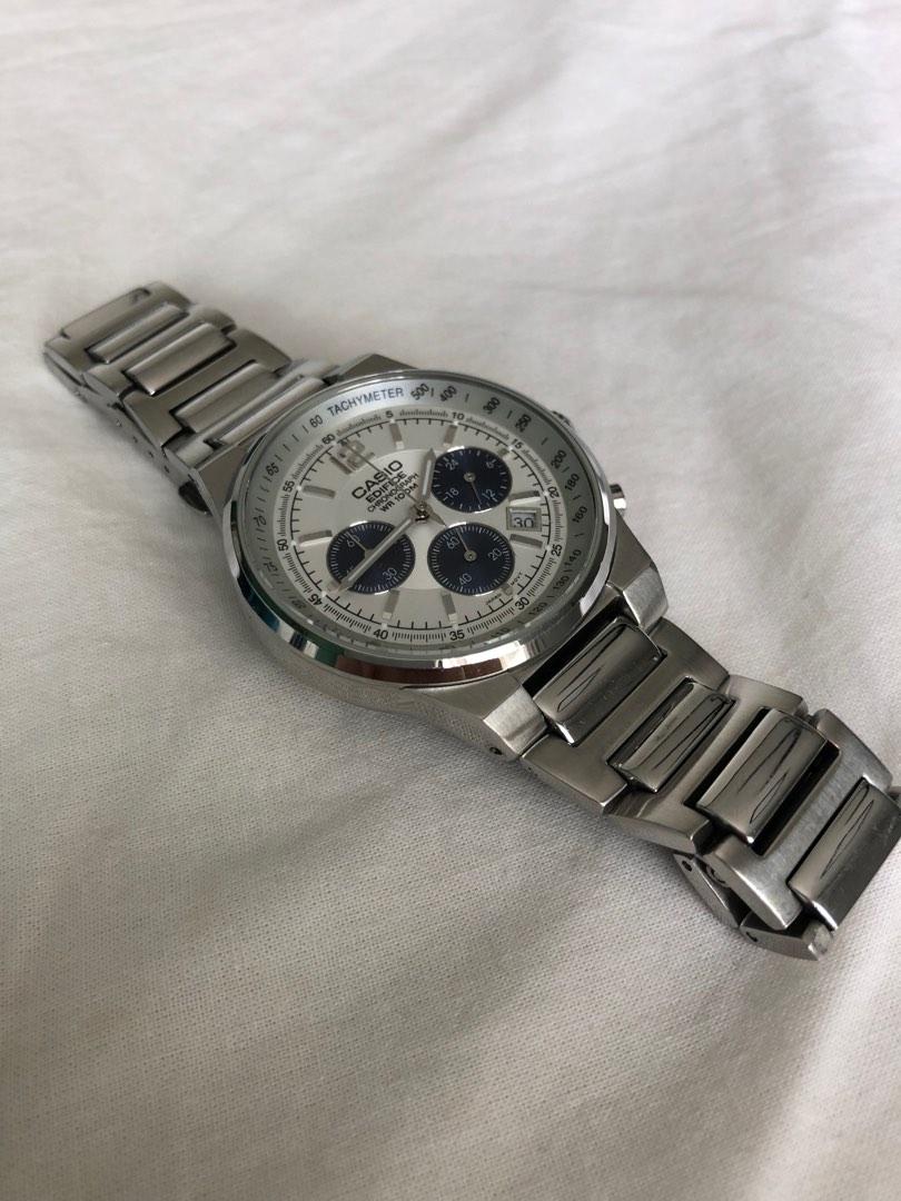 Casio Edifice Panda Dial Chronograph, Men's Fashion, Watches ...
