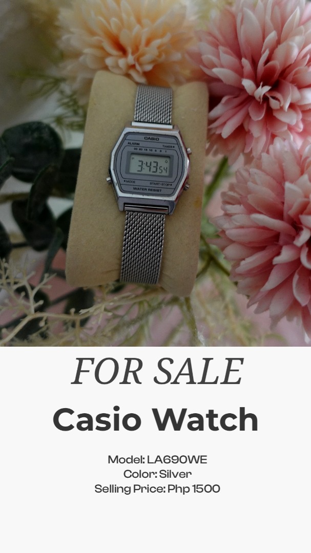 Casio Watch (Model: LA69OWE), Women's Fashion, Watches & Accessories ...