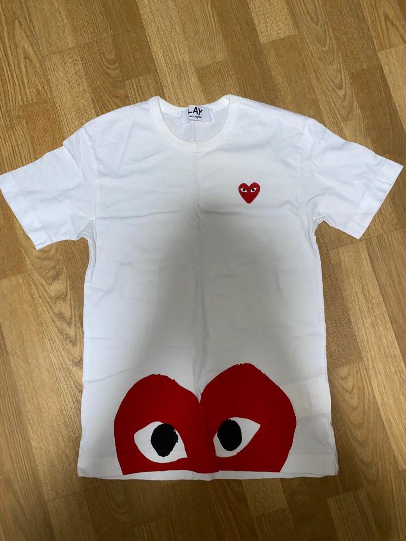 CDG Play Tee, Men's Fashion, Tops & Sets, Tshirts & Polo Shirts on ...