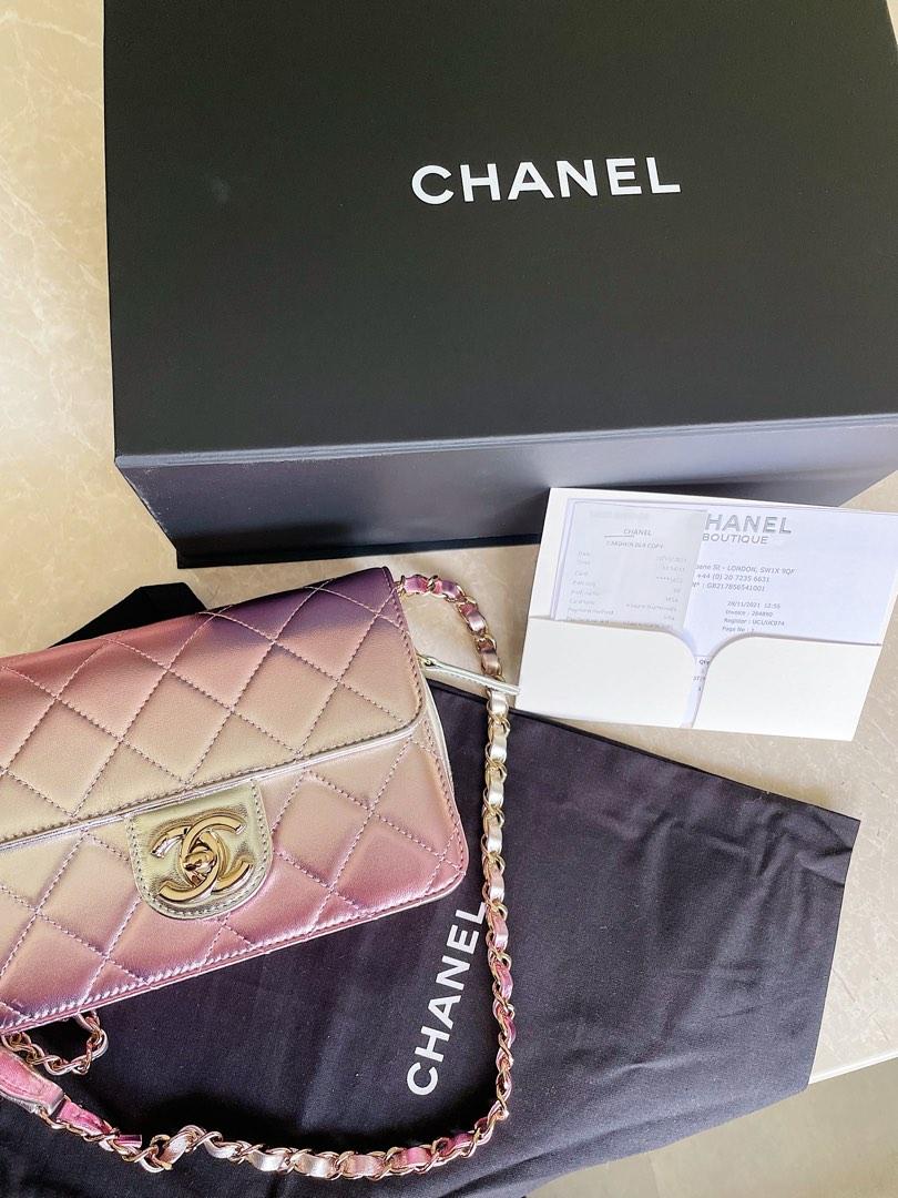 Chanel Gradient Metallic Lambskin Quilted 22C, Luxury, Bags & Wallets ...