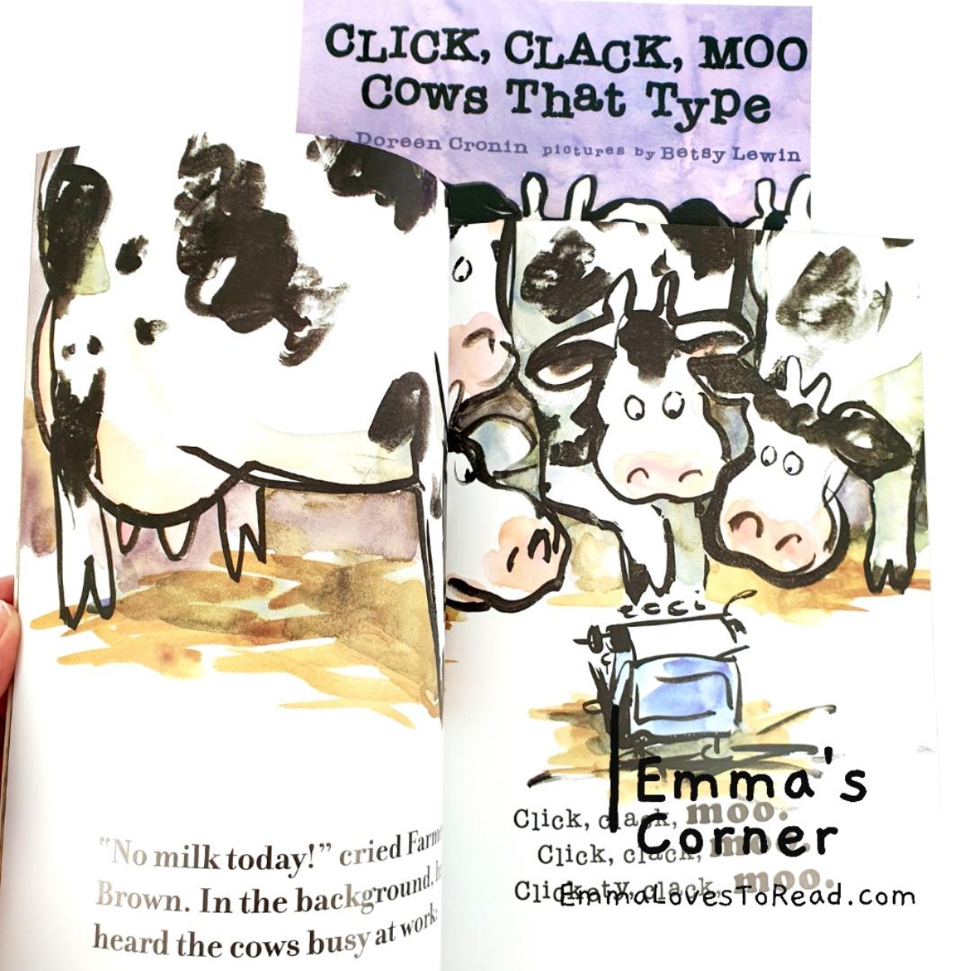 Click, Clack, Moo Cows that Type by Doreen Cronin PB, Hobbies & Toys ...