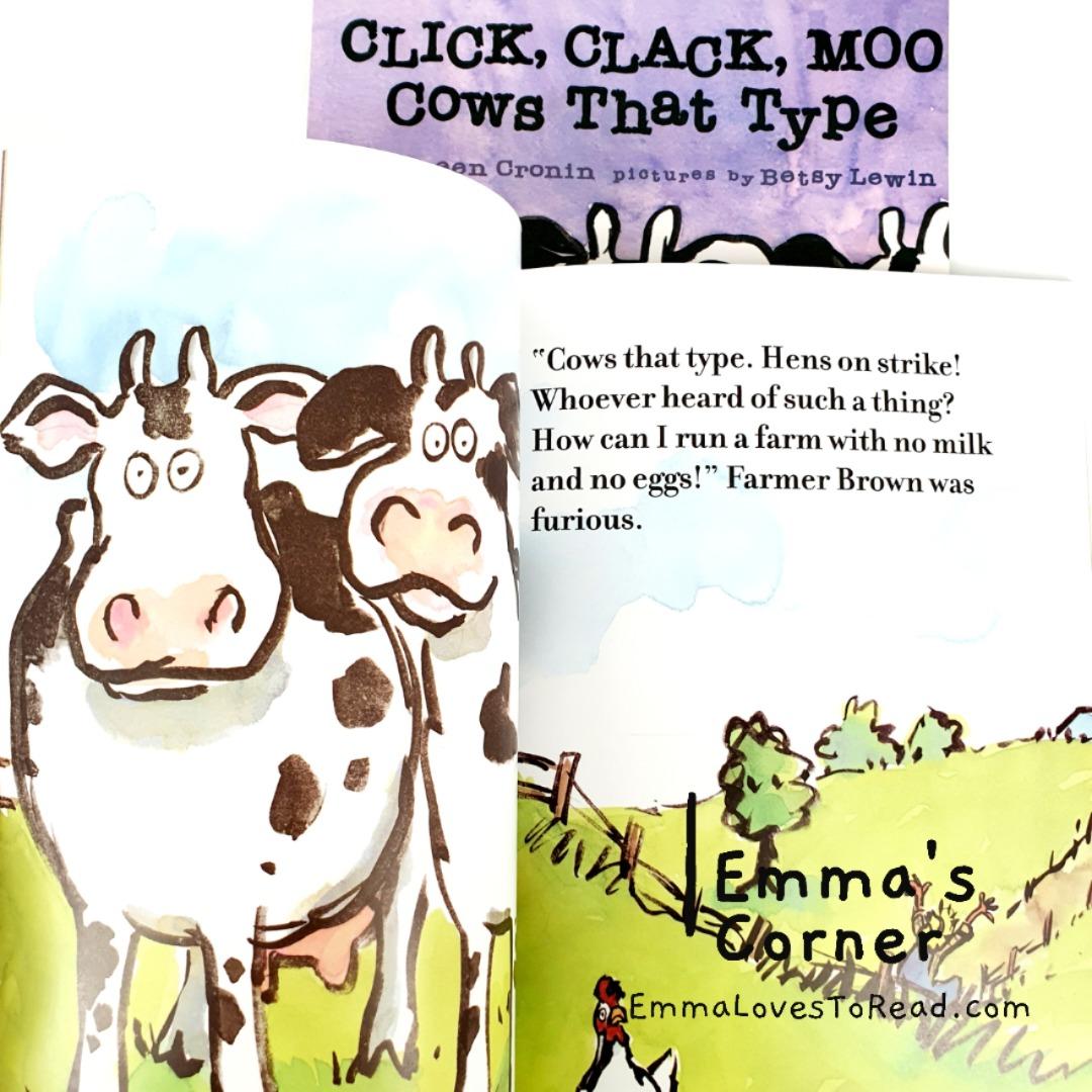 Click, Clack, Moo Cows that Type by Doreen Cronin PB, Hobbies & Toys ...