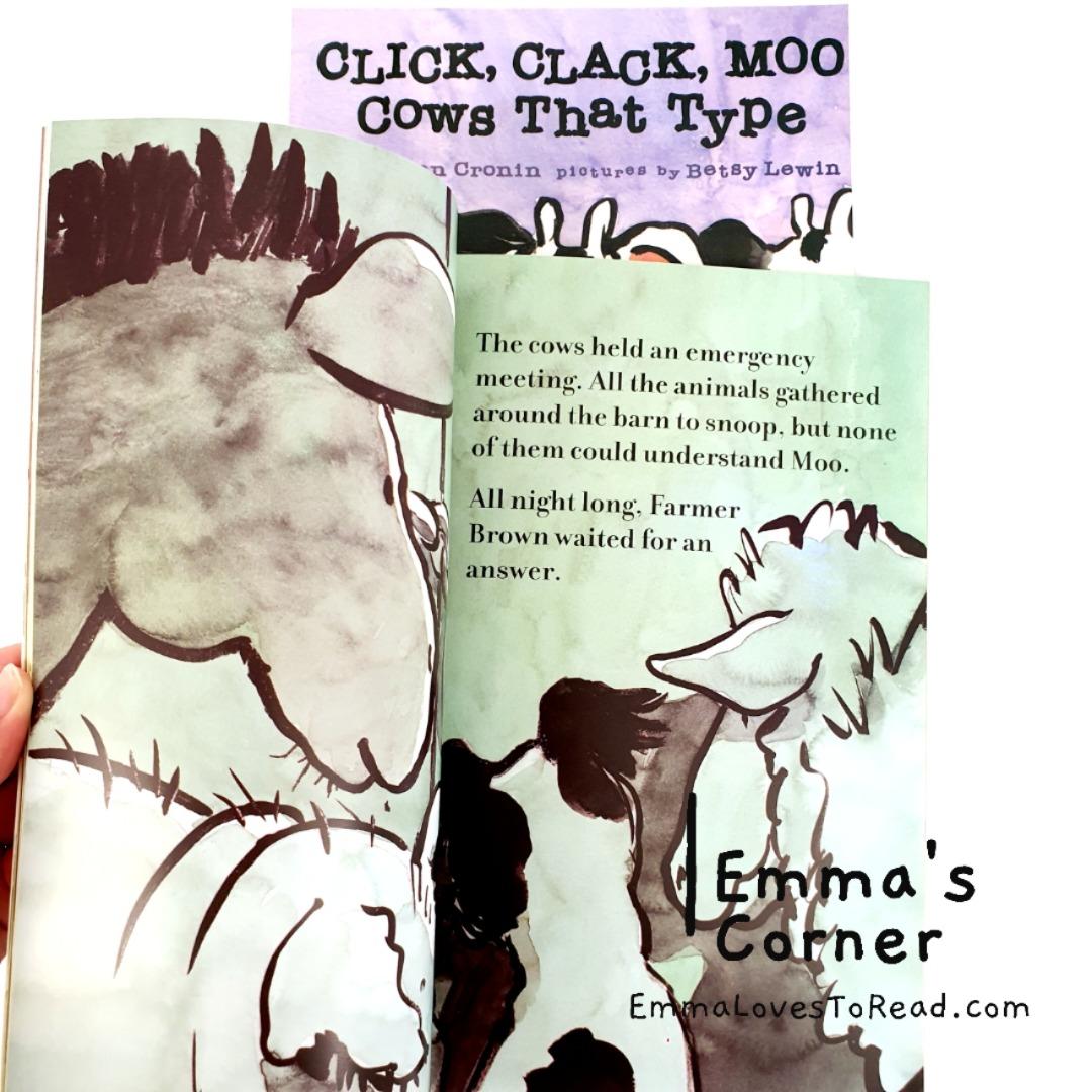 Click, Clack, Moo Cows that Type by Doreen Cronin PB, Hobbies & Toys ...