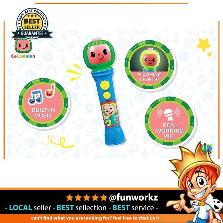 Cocomelon Toy Microphone for Kids, Musical Toy for Toddlers with Built ...