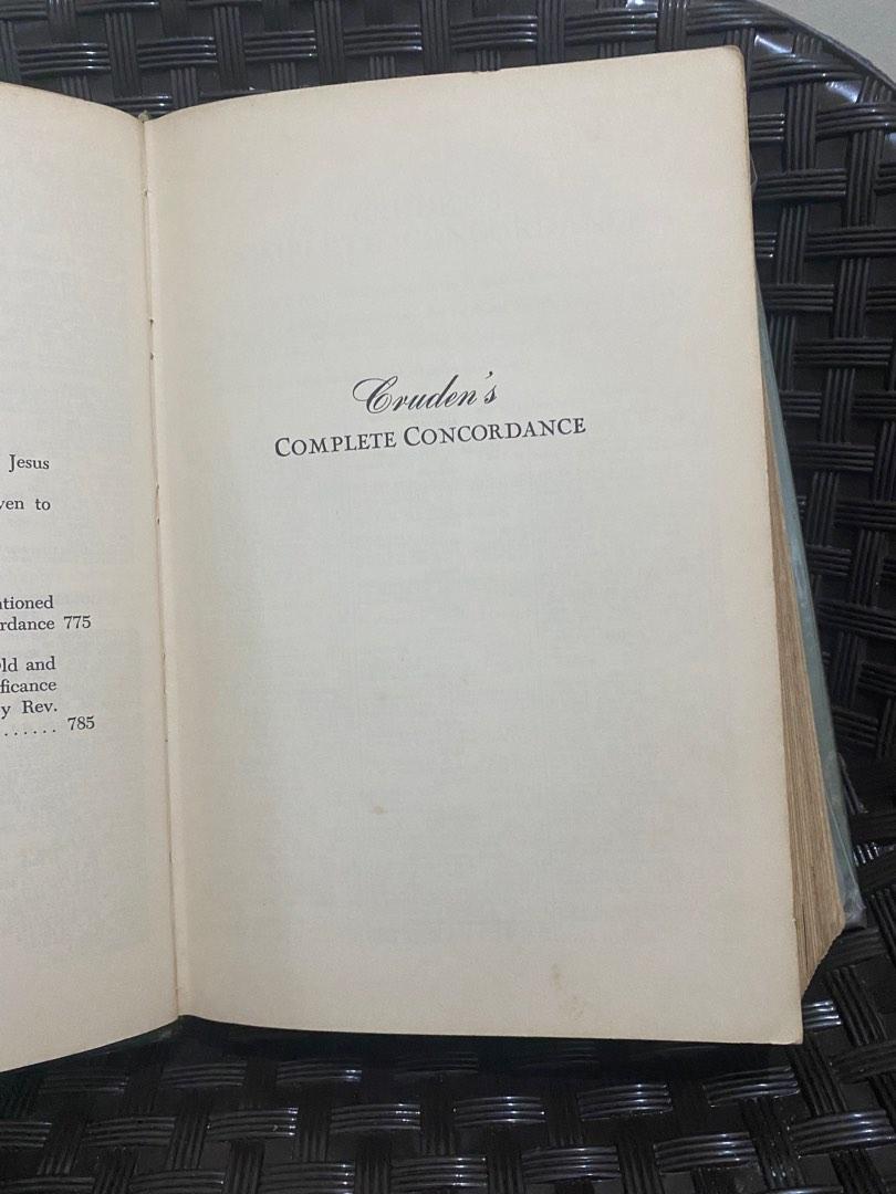 CRUDEN'S COMPlETE CONCORDANCE, Hobbies & Toys, Books & Magazines ... CRUDEN'S COMPlETE CONCORDANCE, Hobbies & Toys, Books & Magazines ...