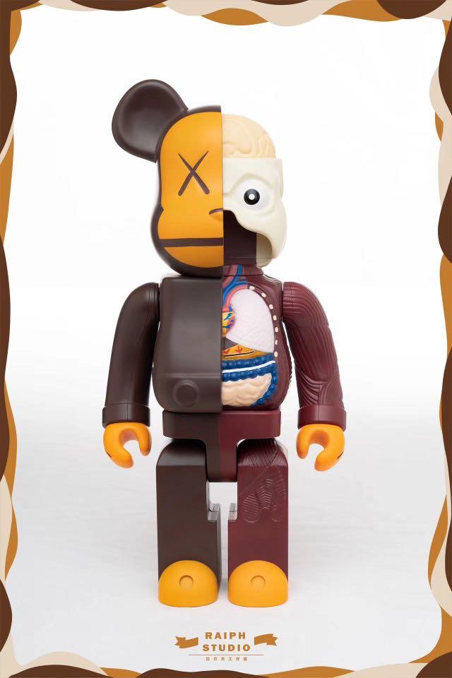 CUSTOM Monkey dissected 400% bearbrick be@rbrick, Hobbies & Toys, Toys ...