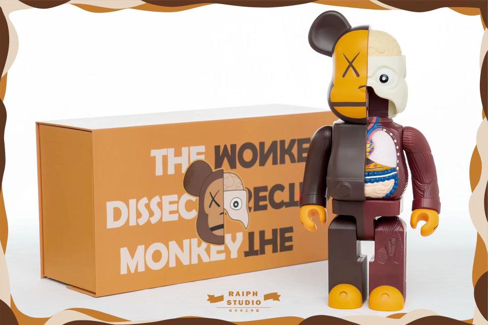 CUSTOM Monkey dissected 400% bearbrick be@rbrick, Hobbies & Toys, Toys ...
