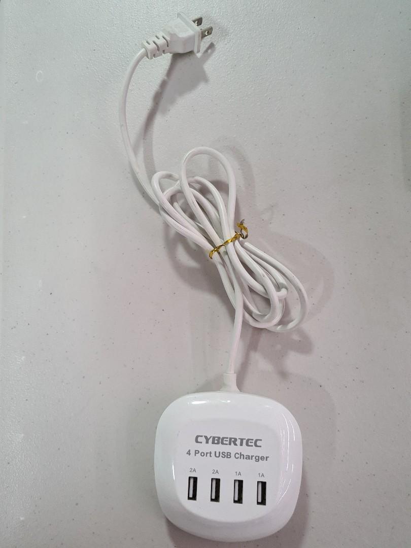 CYBERTEC 4 Port USB Charger, Mobile Phones & Gadgets, Mobile & Gadget ...