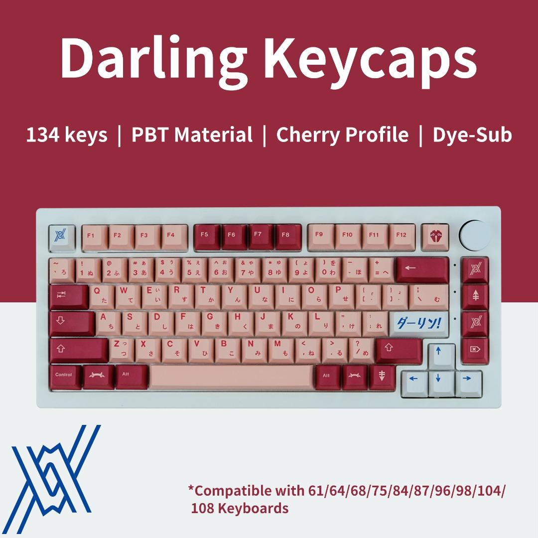 [SG Local Stock] Darling Keycaps| 134 Keys | Cherry Profile | PBT Dye ...